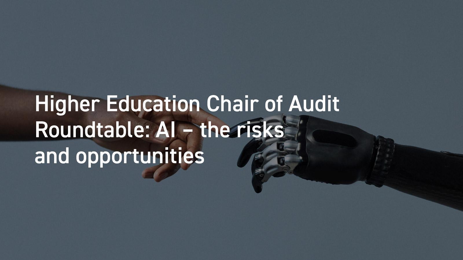Higher Education Chair of Audit Roundtable: AI - the risks and ...