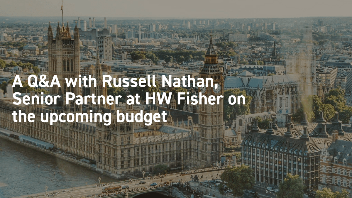 A Q&A with Russell Nathan, Senior Partner at HW Fisher on the upcoming ...