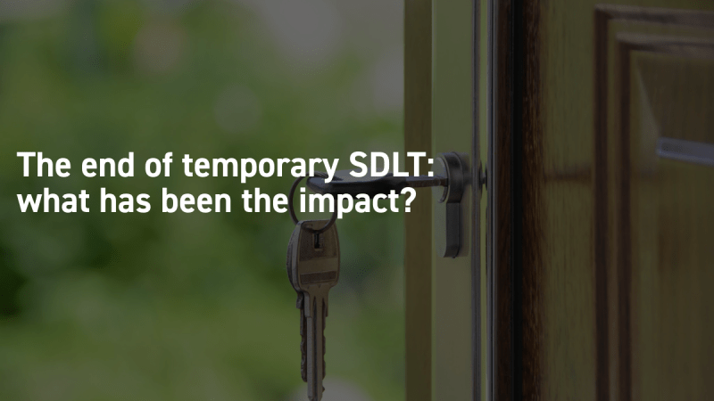 The end of temporary Stamp Duty Land Tax (SDLT) – what has been the ...